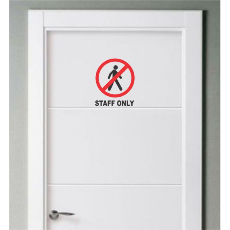 Jual stiker sticker staff only | Shopee Indonesia