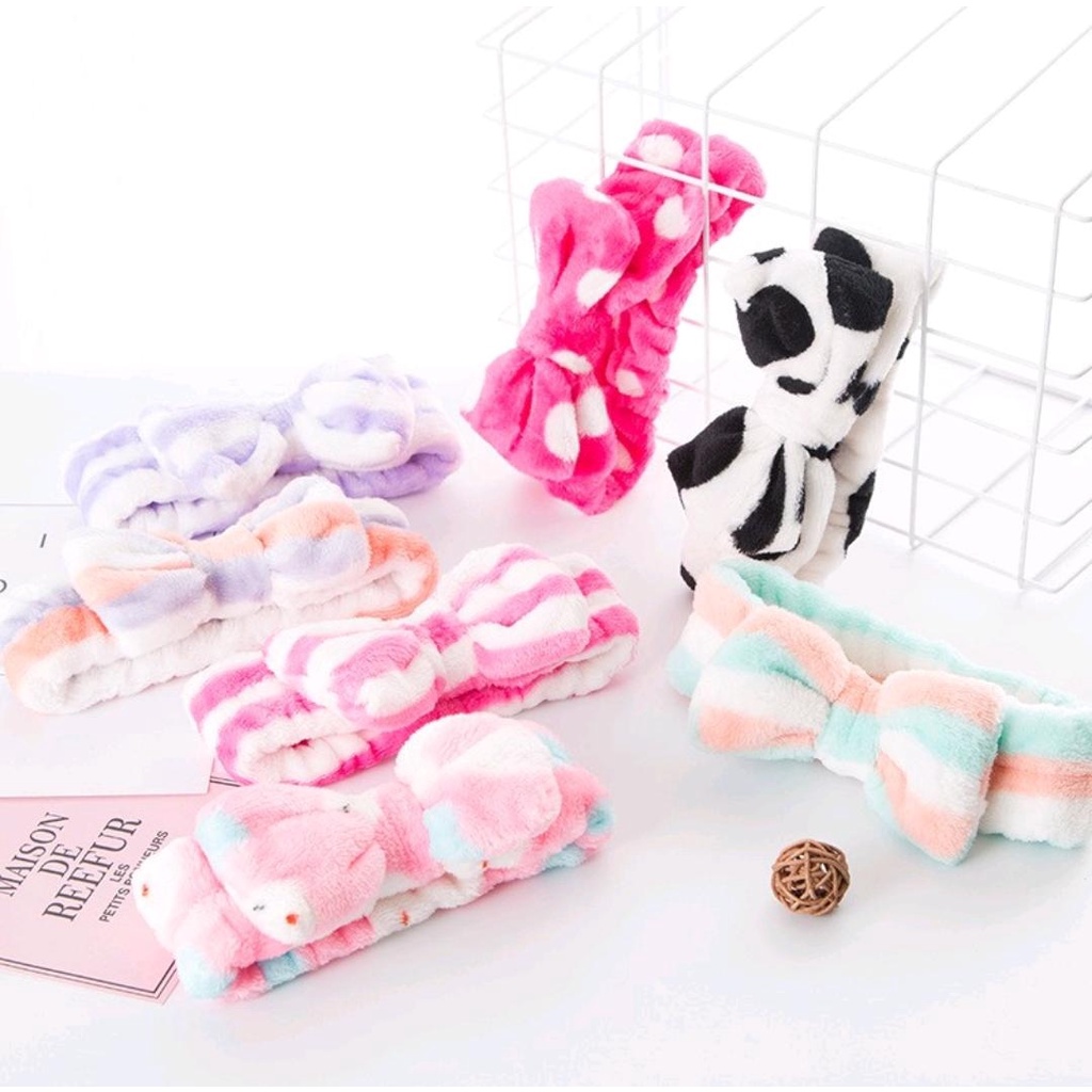 Jual Bandana Bando Motif Pita Ala Korea Import | Shopee Indonesia