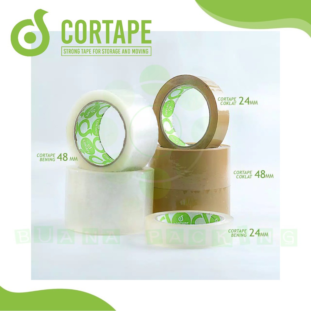 Jual LAKBAN / ISOLASI CORTAPE 24MM-48MM 90YARD 45UM HARGA EKONOMIS ...