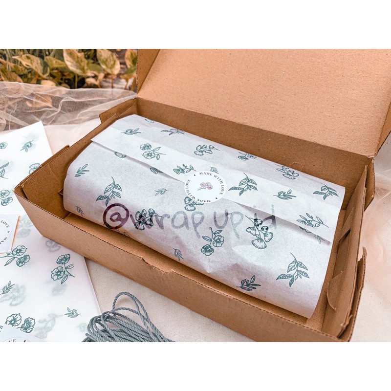 Jual wrapping paper tissue paper kertas packaging putih doorslag ...