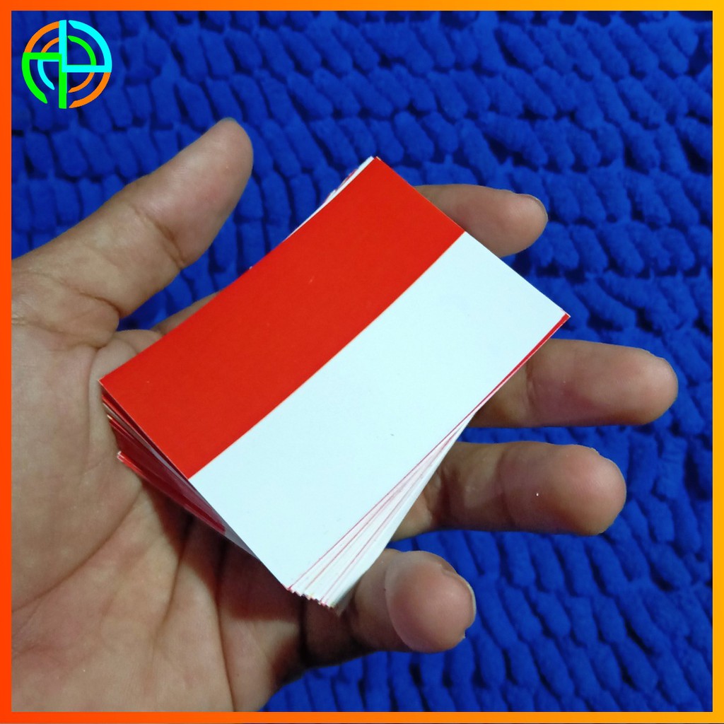 Jual (isi 10) Sticker Printing Bendera Indonesia. Sticker Merah Putih ...