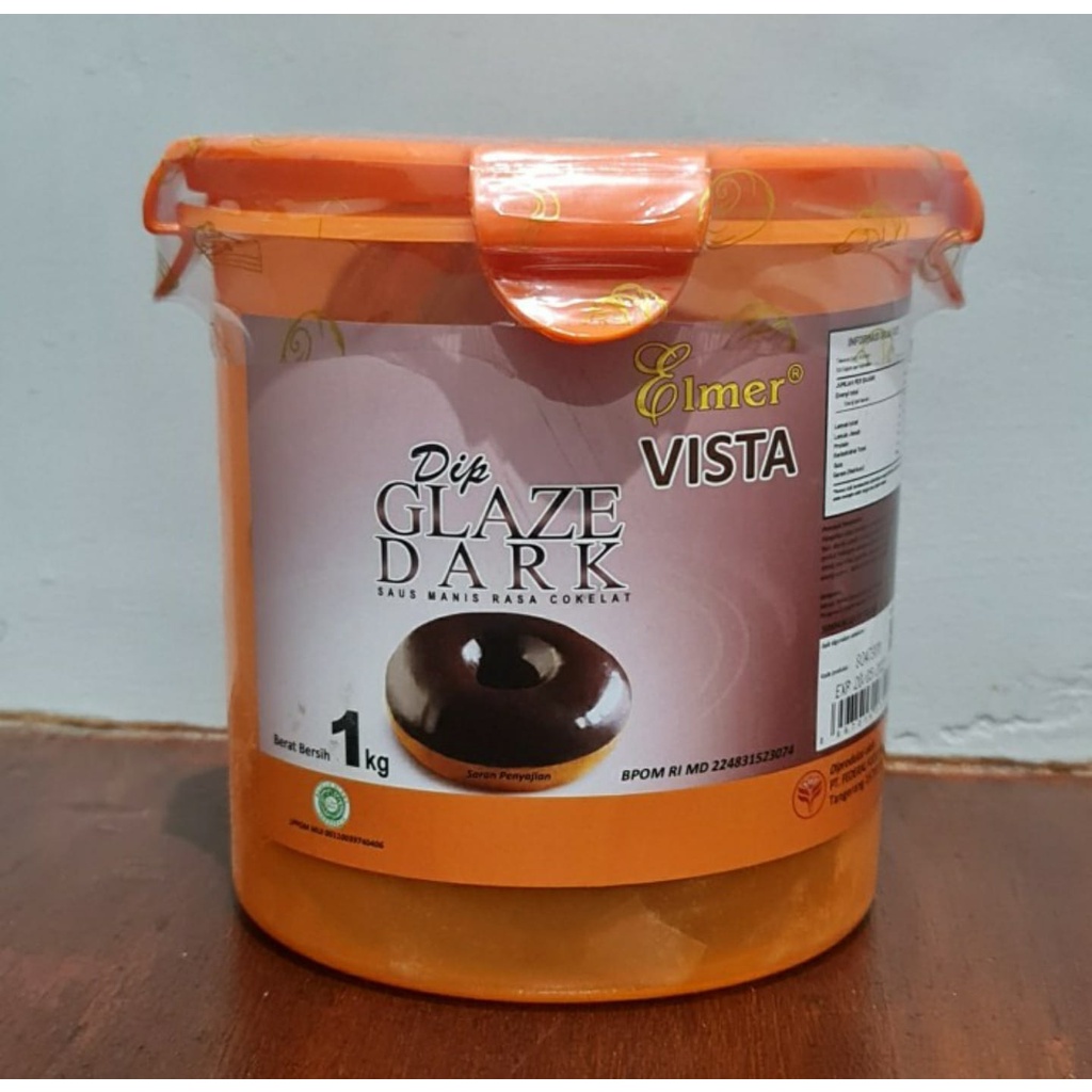 Jual Elmer Dip Glaze 1kg Dark Choco Tiramisu C4 White Taro | Shopee ...