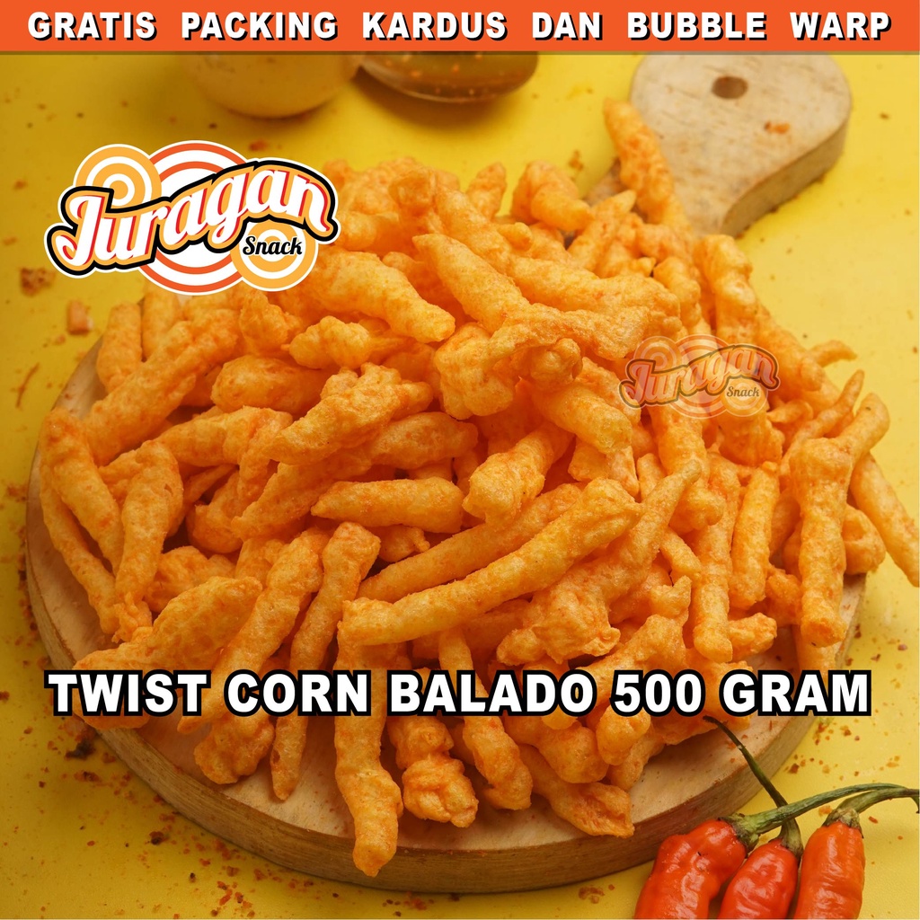 Jual CHEETOS TWIST CORN BALADO 500 gram snack kiloan makanan ringan ...