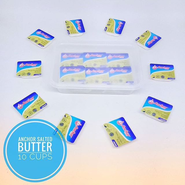 Jual ANCHOR SALTED BUTTER MPASI 7 GRAM x 10 pcs (FREE FOOD CONTAINER ...