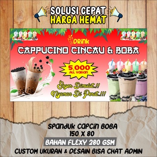 Jual Spanduk/Banner/Baligho Minuman Cappucino Cincau/Spanduk Capcin ...