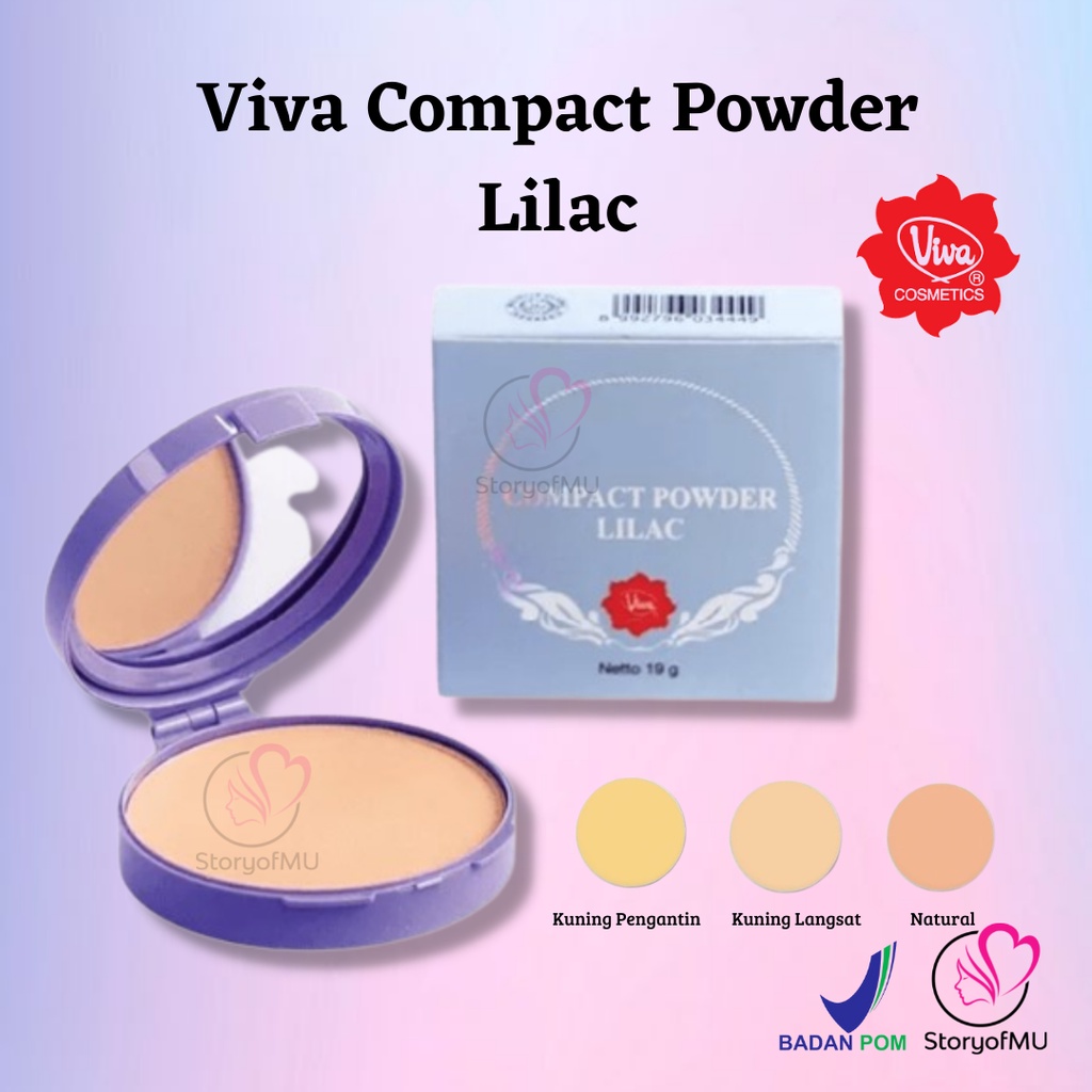 Jual VIVA Cosmetics Compact Powder LILAC 19gr | Shopee Indonesia