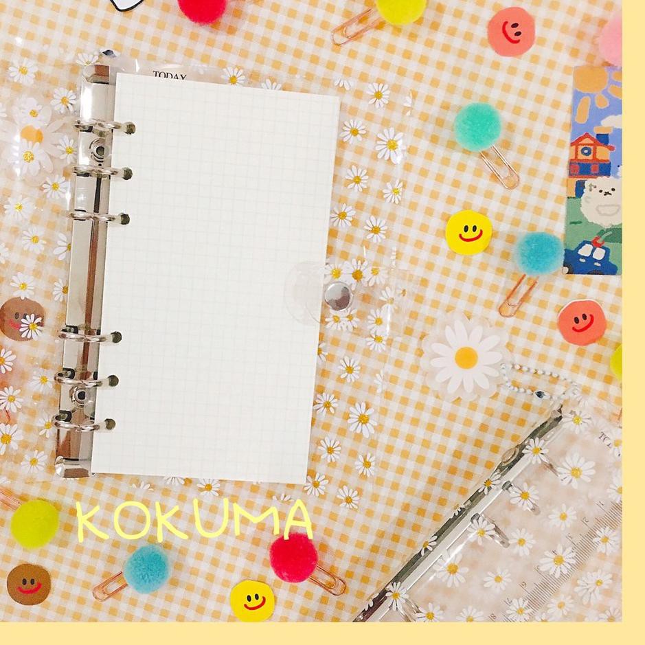Jual A3ęP 6 Rings Binder Daisy Transparan A7 dan A6 / Binder A7 dan A6 ...