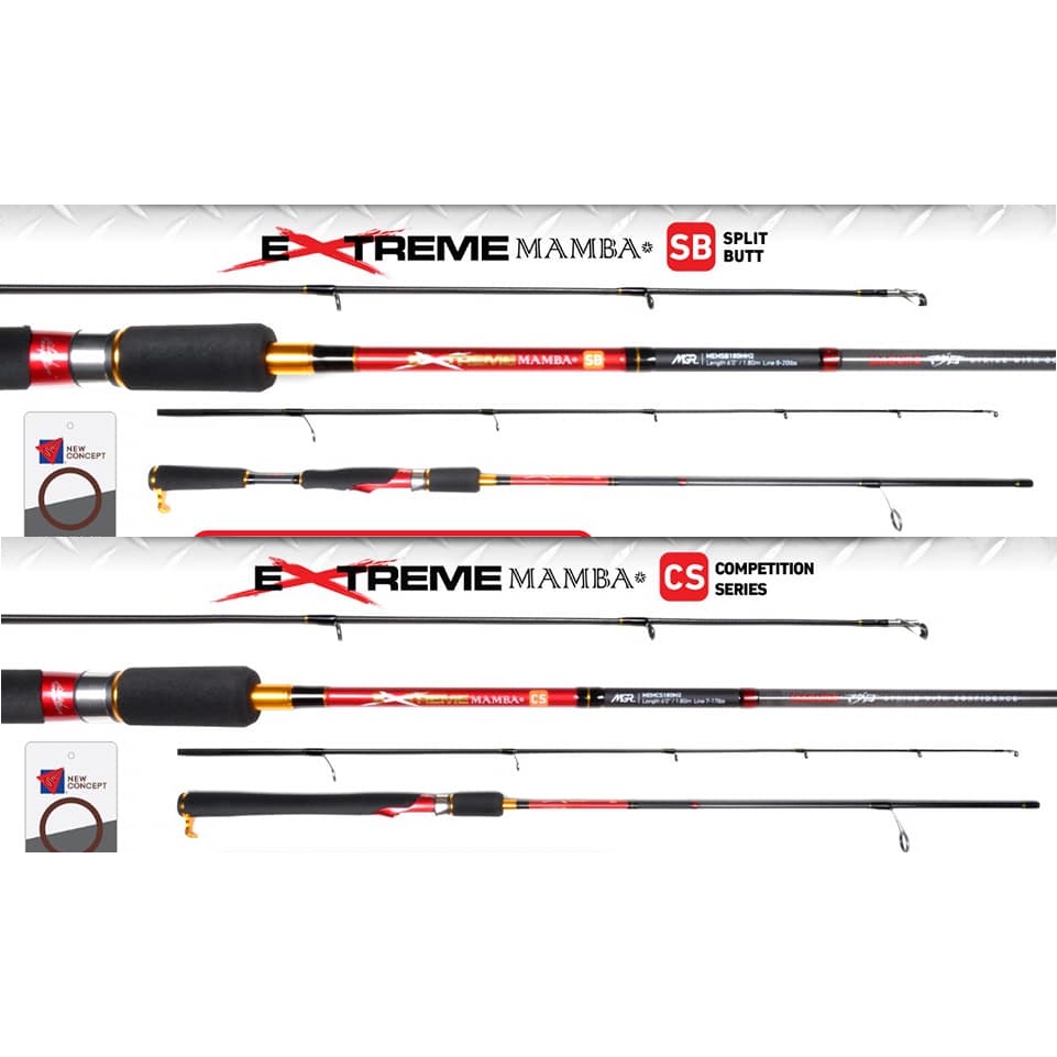 Jual Joran Maguro Extreme Mamba & Draco SB / CS 165 & 180 (Ring New Fuji + Special Carbon Layer ...