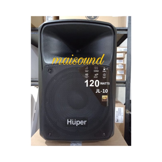 Jual SPEAKER PORTABLE HUPER JL 10 INCH ORIGINAL HUPER JL10 MEETING FREE ...