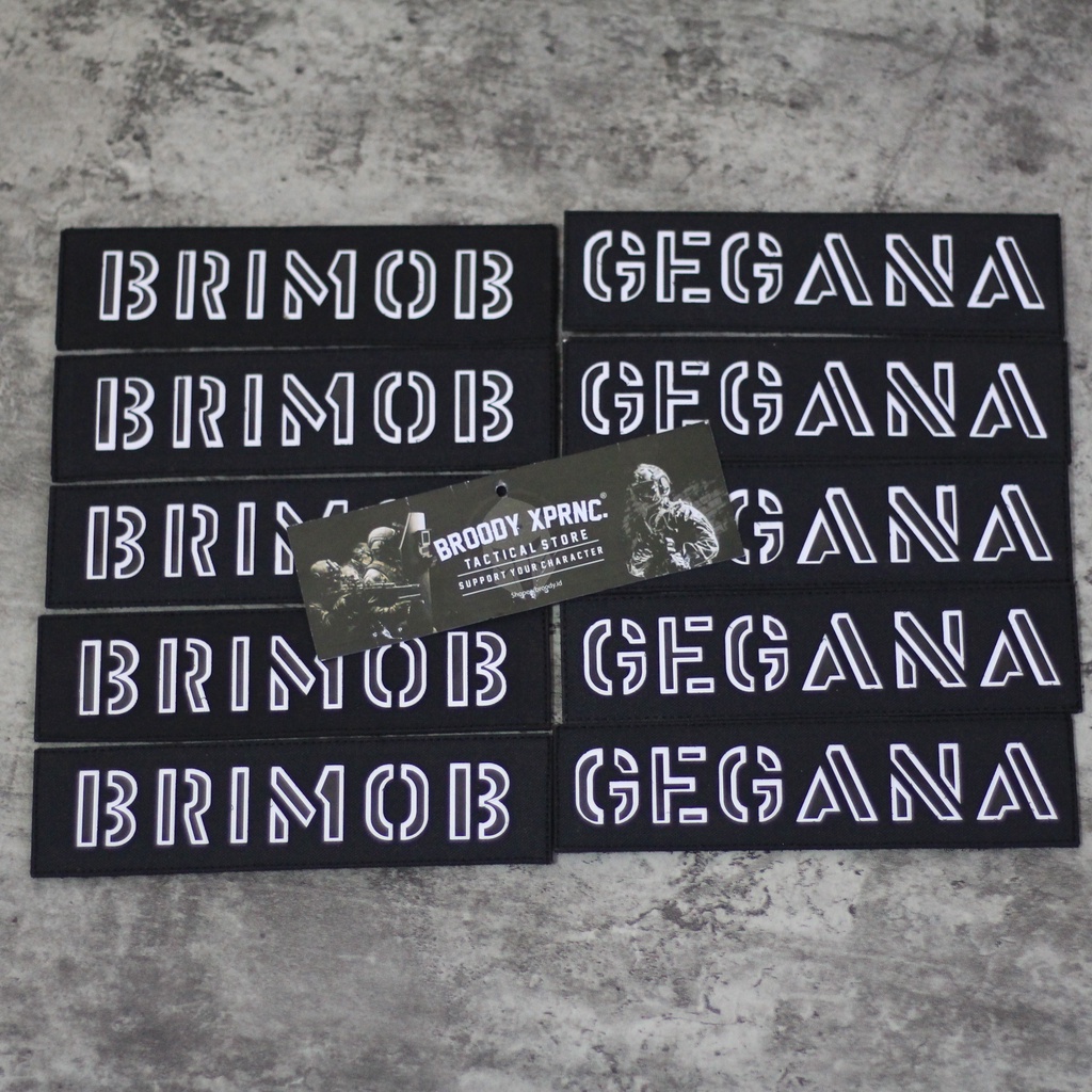 Jual Patch Bodyvest Brimob dan Gegana Model Laser Cuting | Shopee Indonesia