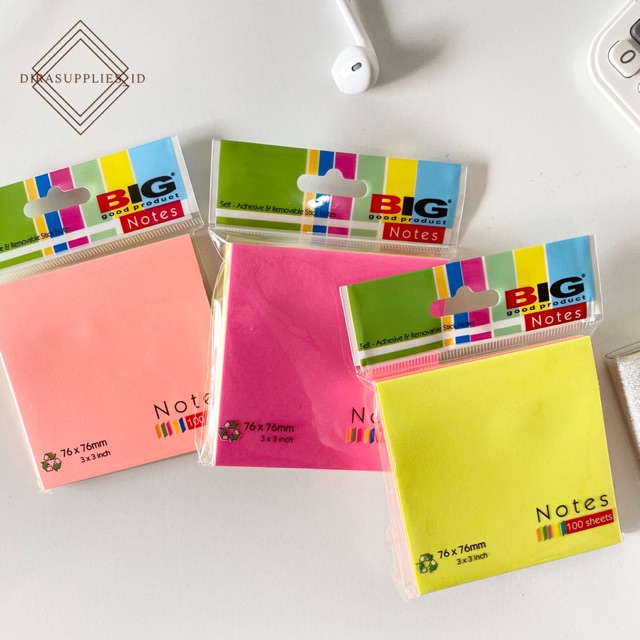 Jual Sticky Notes Big 76x76mm | Sticky Note | Kertas Memo | Memo Tempel ...