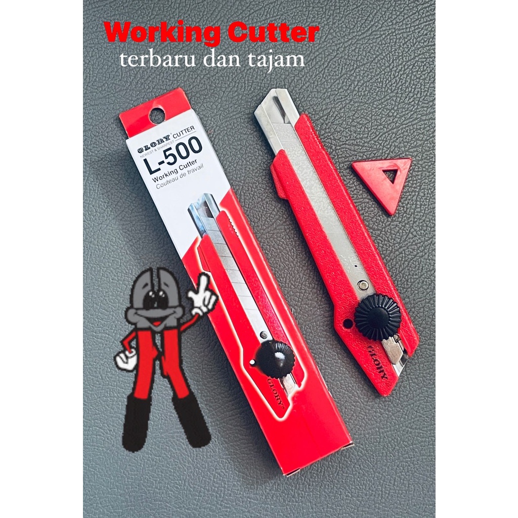 Jual PISAU CUTTER BESAR L-500 GLORY - KATER BESAR GROSIR | Shopee Indonesia