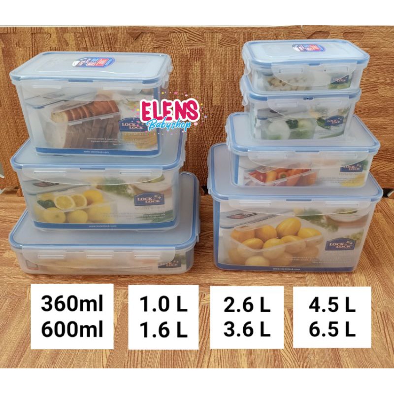 Jual Lock & Lock container makanan kotak makan wadah plastik anti ...