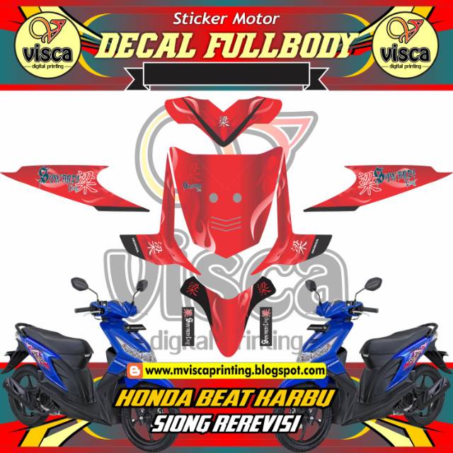 Jual Stiker full body motor beat decal stiker motor beat stripping ...