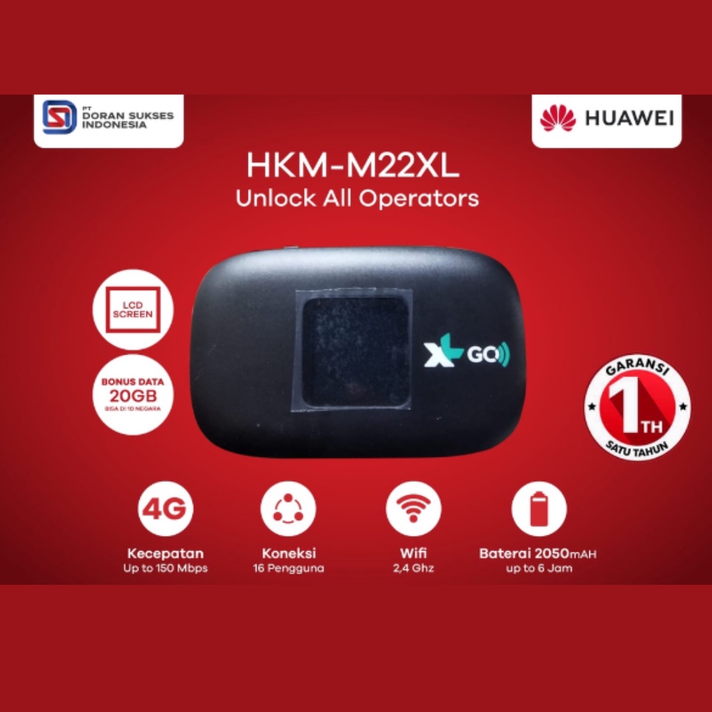 Jual Huawei Modem HKM-M22XL Unlock All Operators Modem Huawei - Garansi ...