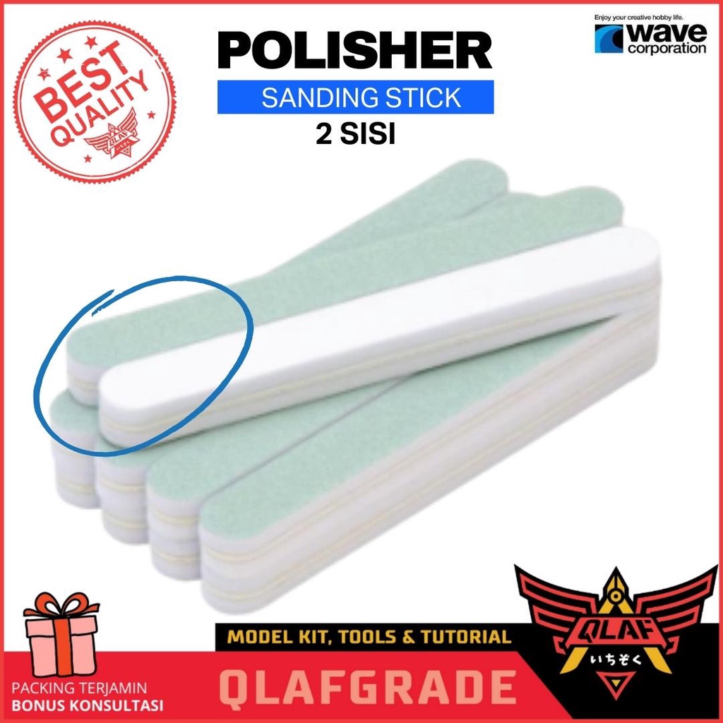 Jual WAVE File POLISHER STICK (1pc) / Finishing polisher gundam model ...