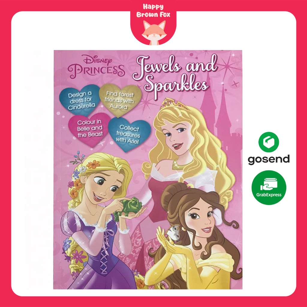 Jual Buku Aktivitas Mewarnai Sticker Anak Princess Jewels and Sparkles ...