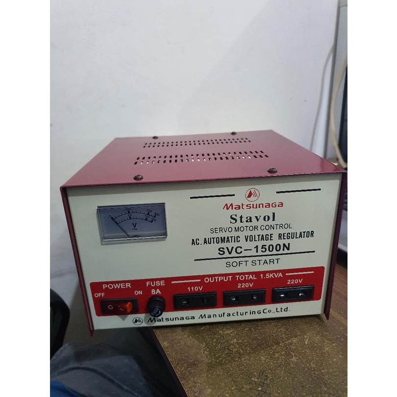 Jual Stavol Stavolt Stabilizer 1500 Watt MATSUNAGA Servo Motor SIDOARJO | Shopee Indonesia