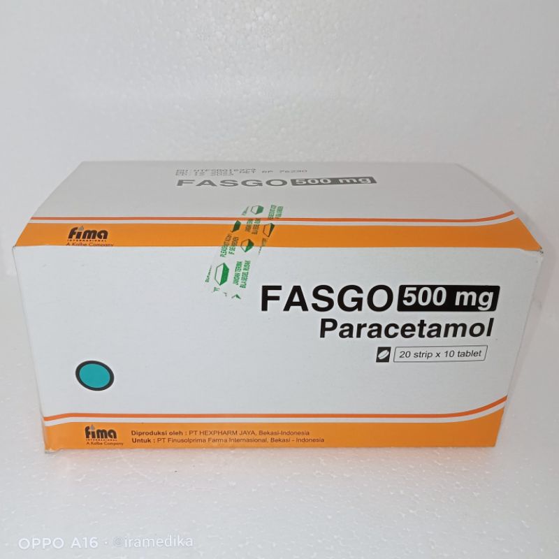 Jual FASGO Paracetamol 500mg 200tablet | Shopee Indonesia