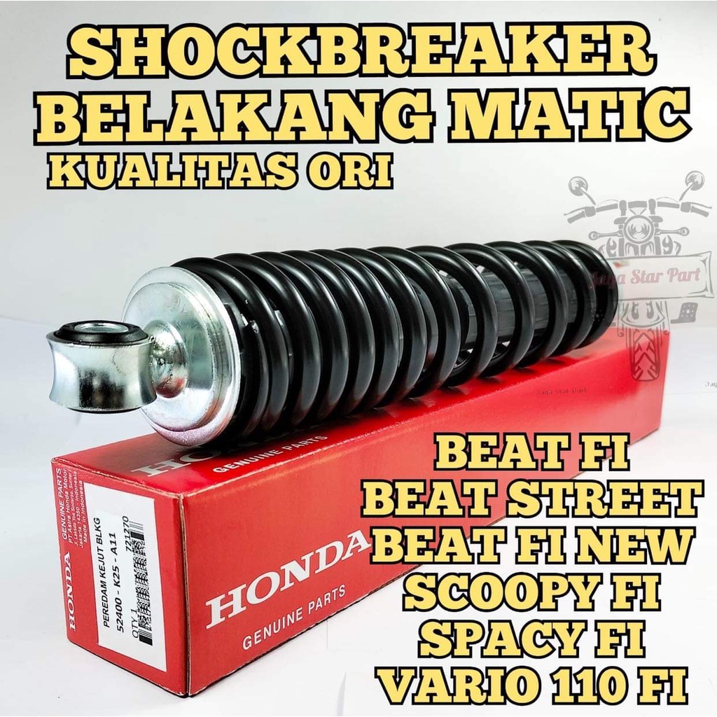 Jual ORI SHOCKBREAKER BELAKANG HONDA BEAT FI K25 ORIGINAL ASLI - SCOOPY FI - SPACY FI - VARIO ...