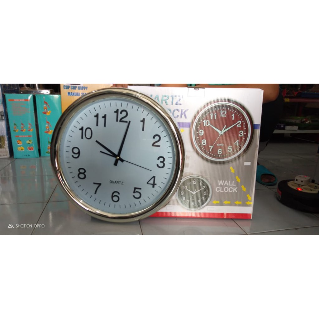 Jual jam dinding quartz clock diameter 40 cm | Shopee Indonesia