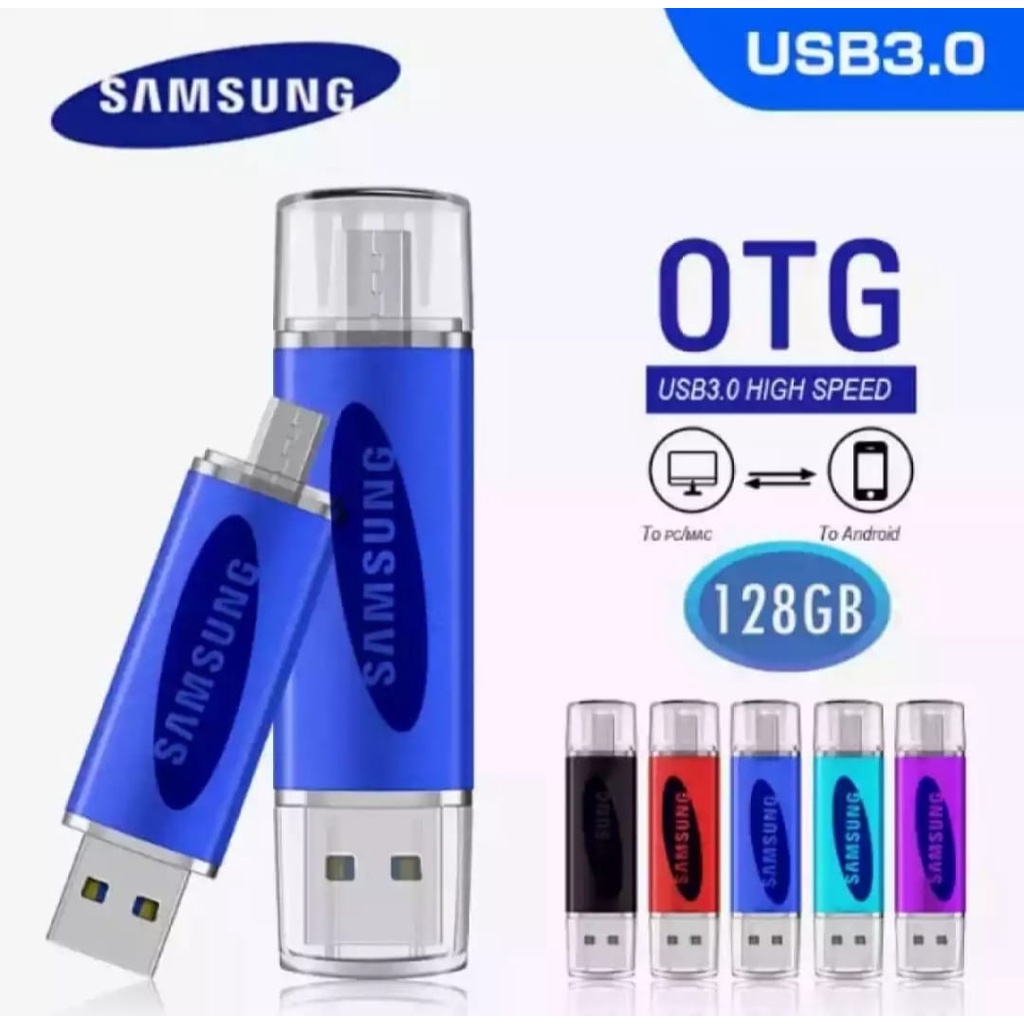 Jual Flashdisk OTG Samsung 4 8 16 32 64 128GB Flash Disk OTG USB Drive ...