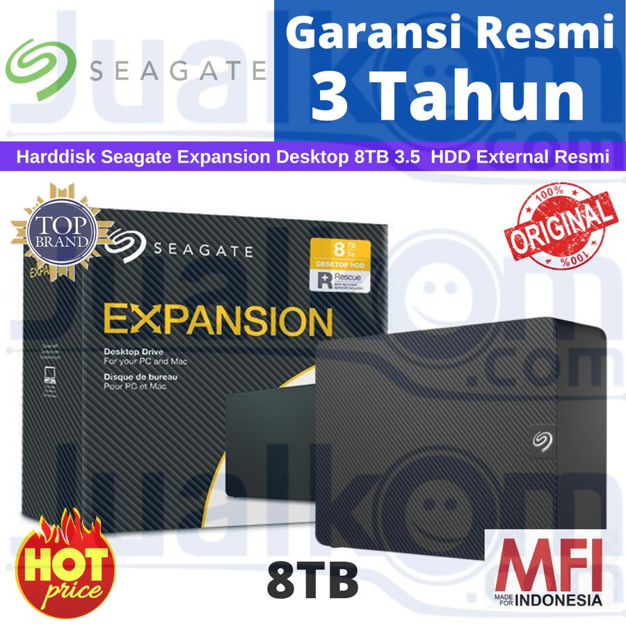 Jual Seagate Expansion Desktop 8TB USB3.0 HDD Hardisk Eksternal Resmi ...