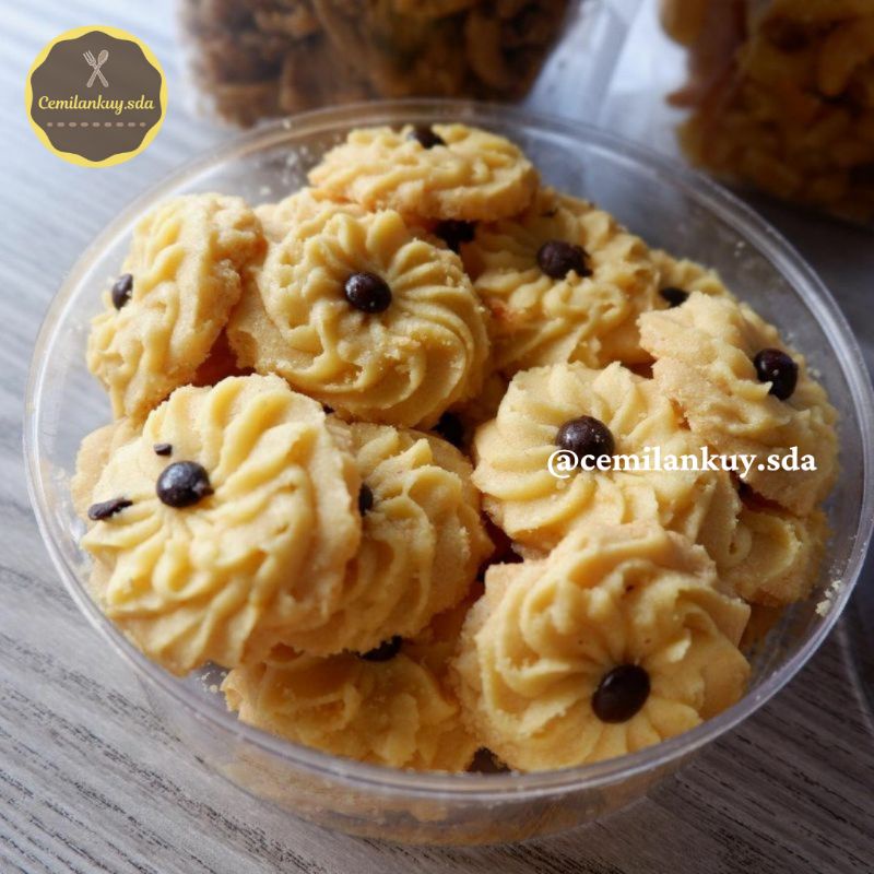 Jual Kue Semprit Ori atau Kue Mawar / Kue Semprit Coklat / Kue Kering ...