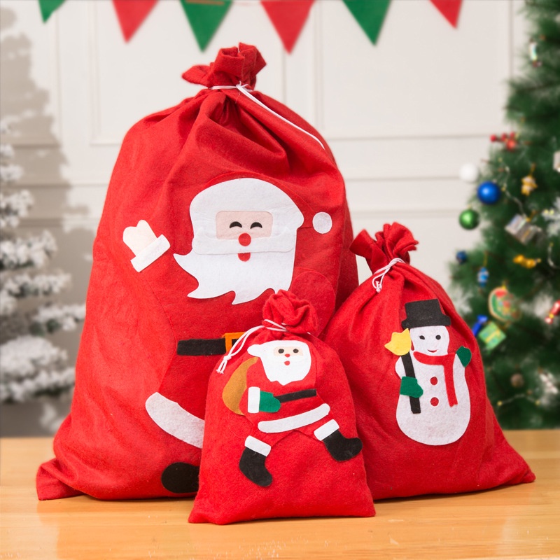 Jual POUCH NATAL TAS HADIAH SANTA TAS BAG KANTONG BESAR TAS Christmas ...