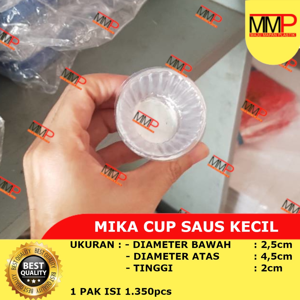 Jual Mika Saos Bulat Kecil / Cup Saos Kecil / cup sambal mini | Shopee ...