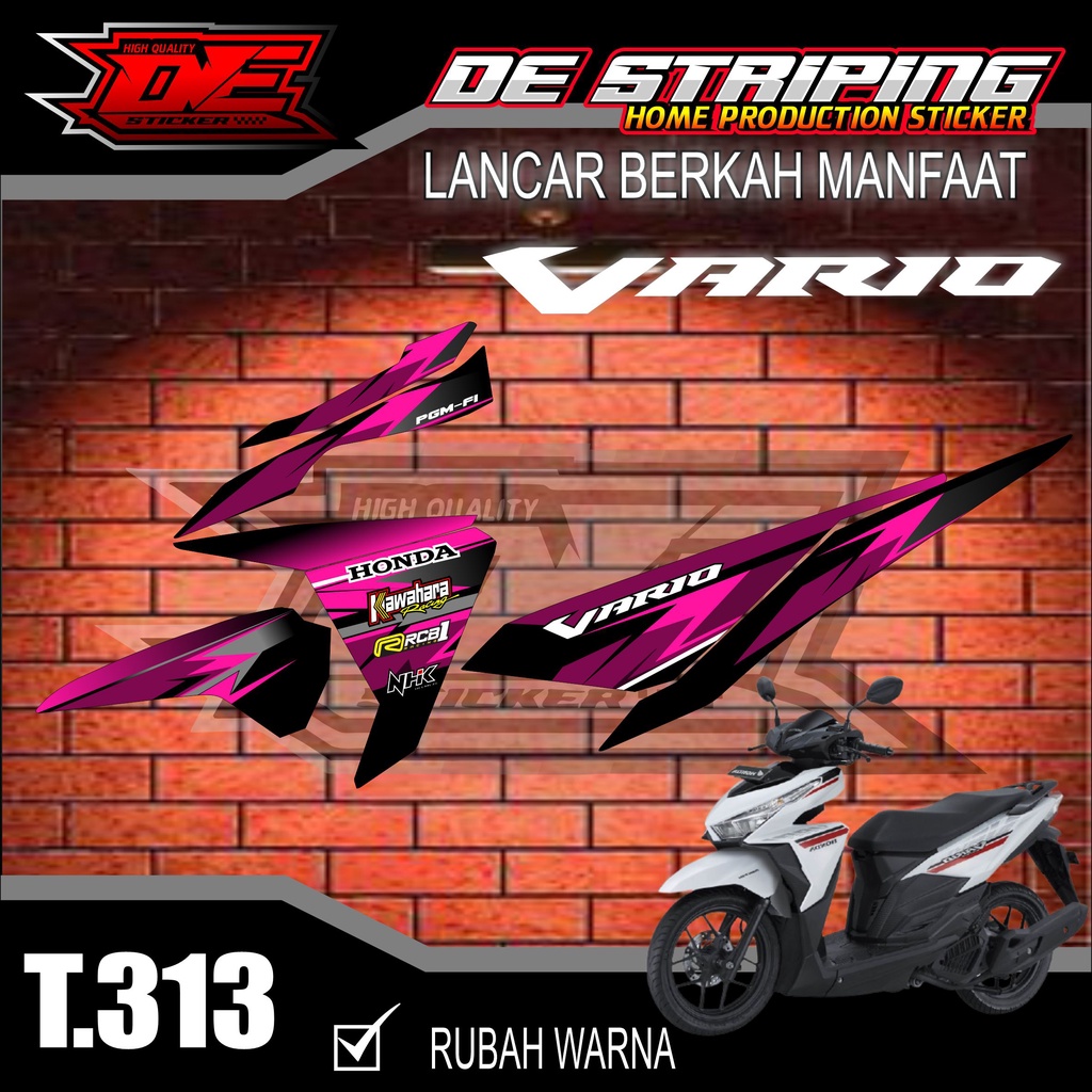 Jual Striping Stiker Montor Vario 125 150 Motif Balab Keren Semifull ...