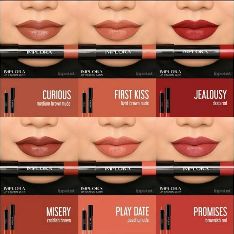 Jual PROMO IMPLORA LIP CRAYON/SEMIR IMPLORA/HAIR COLOR | Shopee Indonesia