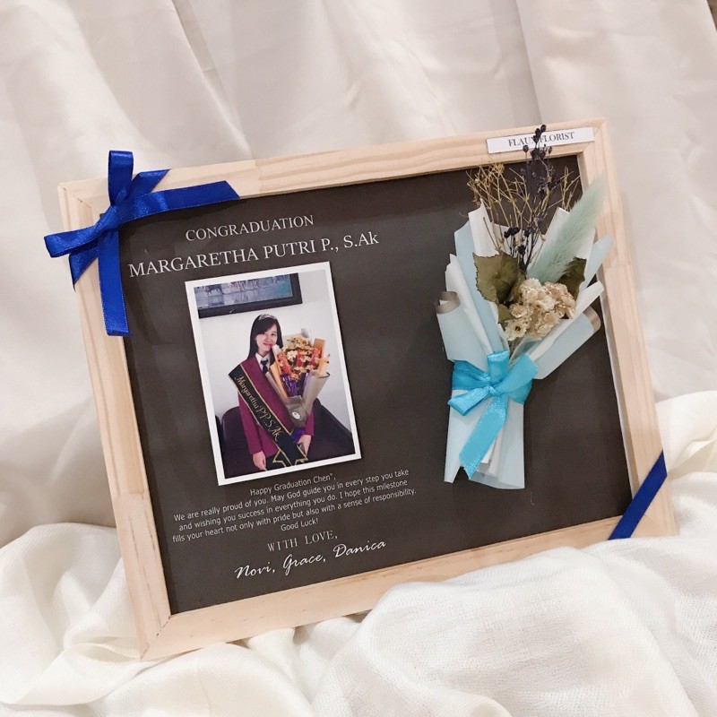 Jual Flower frame / frame bunga/ buket frame/ kado wisuda | Shopee ...