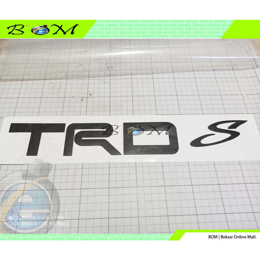 Jual Striping Stiker Sticker Cutting TRD S TRDS hitam ayla agya pintu ...