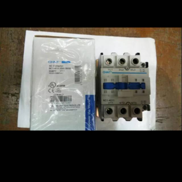 Jual Kontaktor / Contactor Tipe NC1-4011 18.5 Kw 3P 60A 220V Merk Chint ...