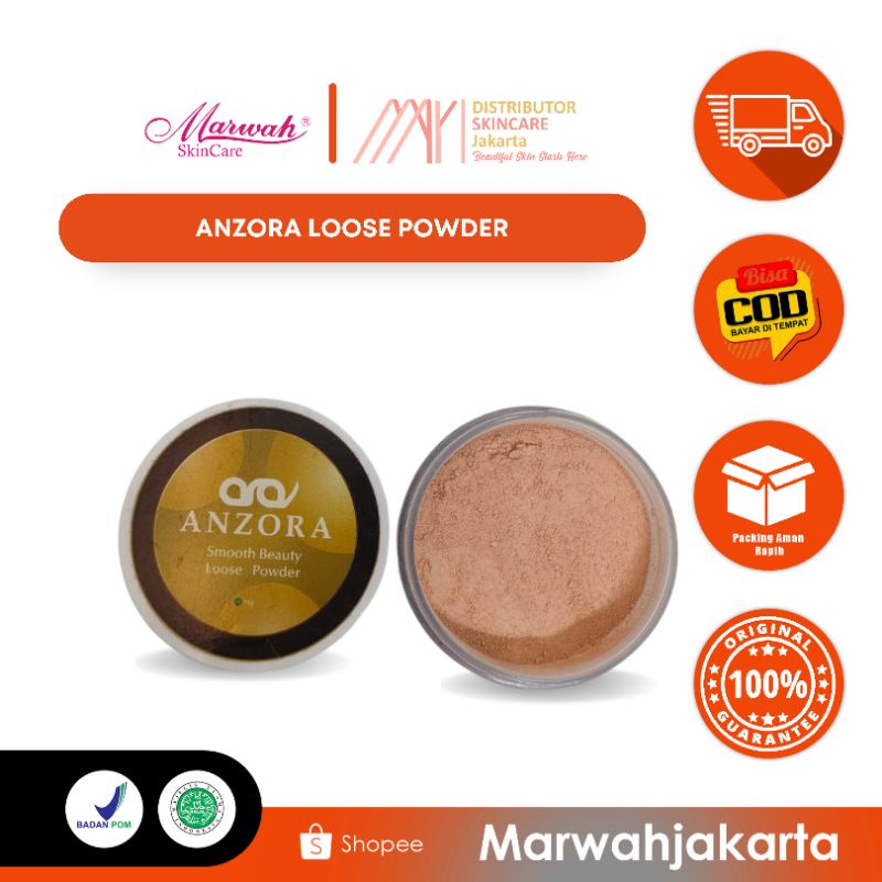 Jual Anzora Lose Powder 15gr / original anzora / bedak tabur anzora ...