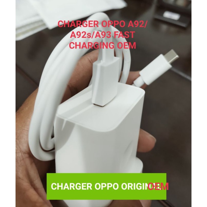 Jual CHARGER OPPO A92/A92s/A93 FAST CHARGING | Shopee Indonesia