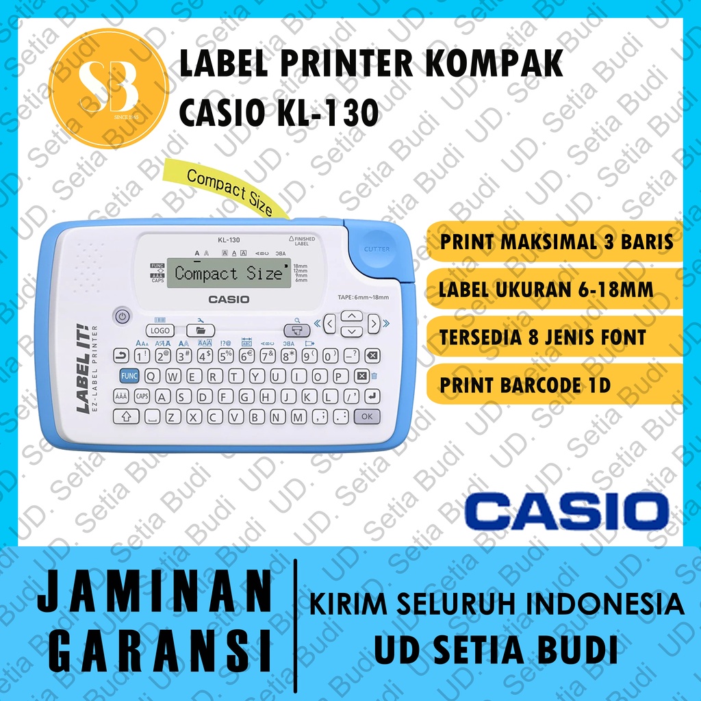 Jual Label Printer Compact Casio KL-130 Label It KL130 | Shopee Indonesia