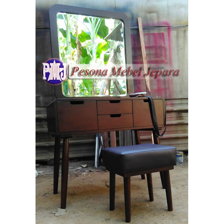 Jual Tolet atau Meja Rias Retro 4 Drawers Kayu Jati | Shopee Indonesia