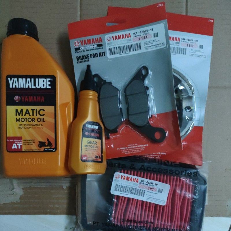 Jual PAKET SERVICE MIO SPORTY, SMILE , MIO LAMA OLI+KAMPAS REM+FILTER ...