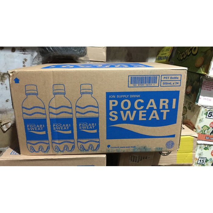 Jual Pocari Sweat Botol 500ml 500 ml 1 Dus isi 24 Botol Btl Grosir Ion Pet | Shopee Indonesia