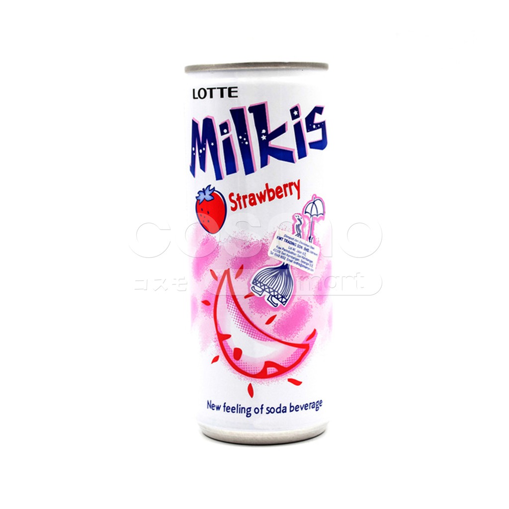 Jual Lotte Milkis Soda Strawberry 250 ml | Shopee Indonesia