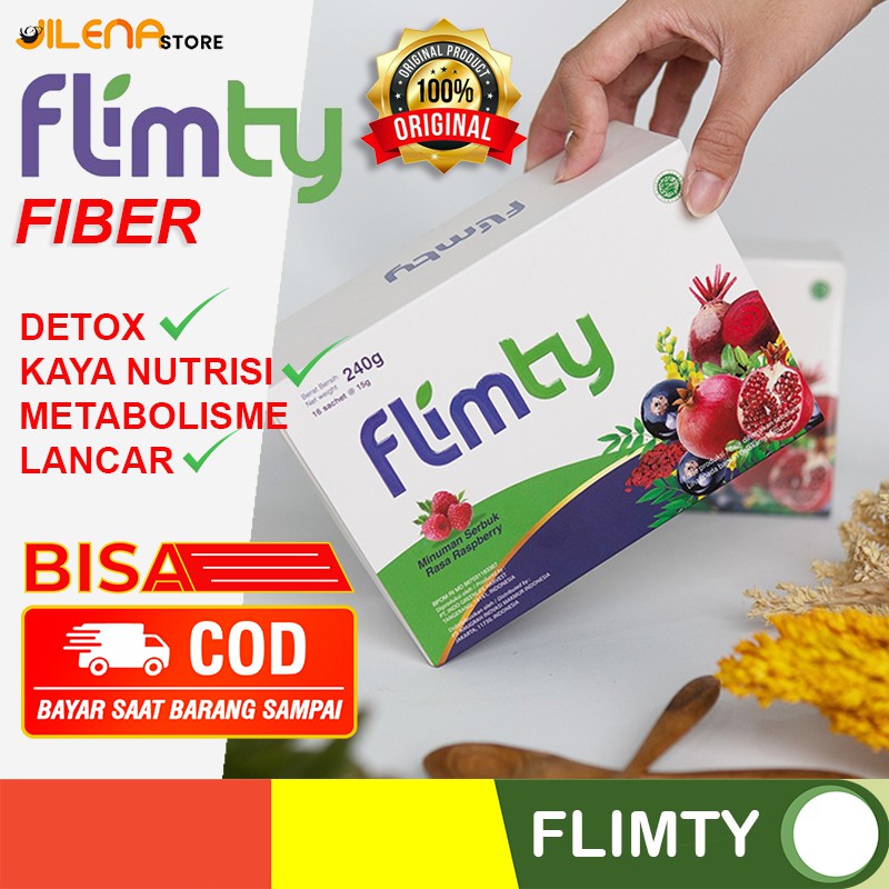 Jual Flimty Fiber | Detox | Antidioksidan Rasa Blackcurrant/Raspberry ...