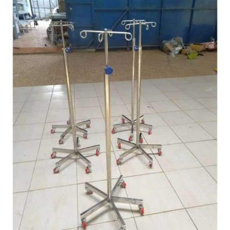 Jual Tiang Infus (Infusion Stand) Stainless Full | Shopee Indonesia