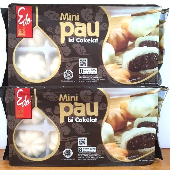Jual EDO MINI PAO ISI COKELAT 200g (8pcs @25g) | Shopee Indonesia