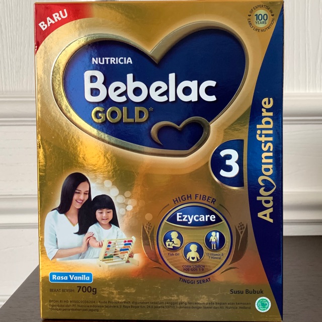 Jual NEW! BEBELAC GOLD 3 700gr VANILA/MADU KEMASAN BARU SUSU FORMULA ...