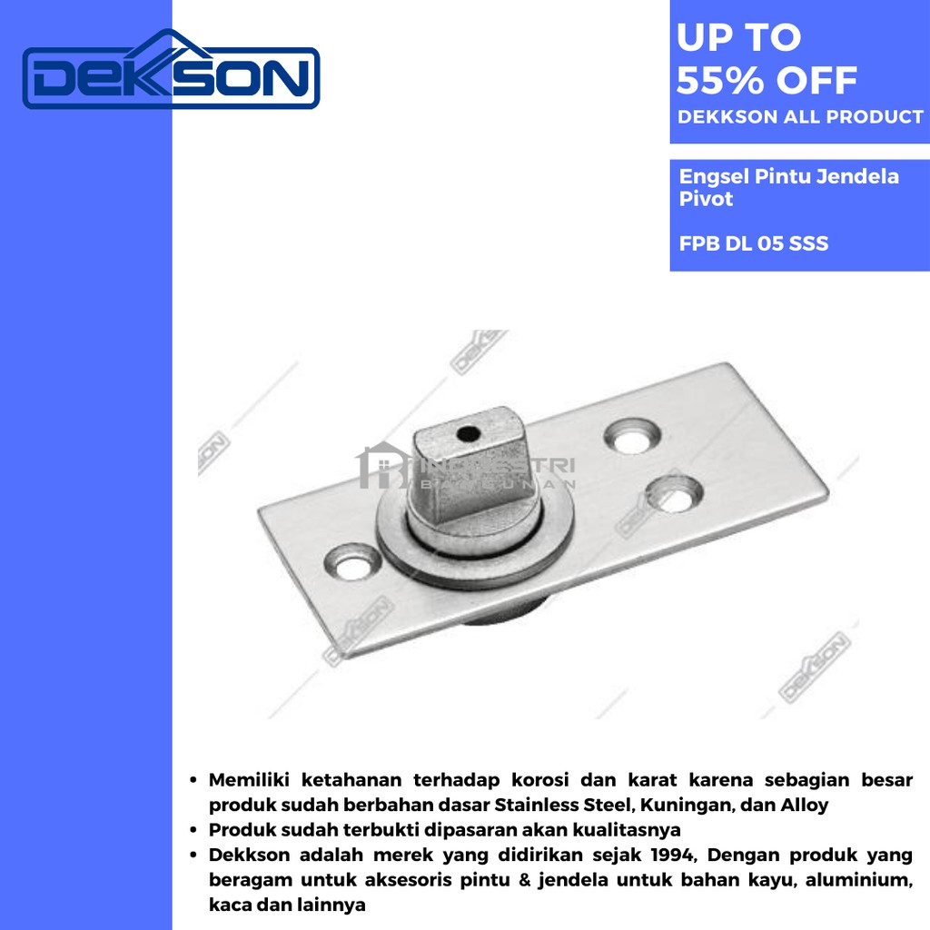 Jual Engsel Pivot Lantai Dekkson FPB DL 05 SSS / Floor Pivot (Pintu ...