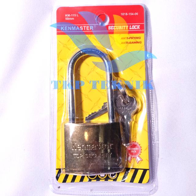 Jual KENMASTER GEMBOK KUNING KUNCI BAWAH LEHER PANJANG 50MM | Shopee ...