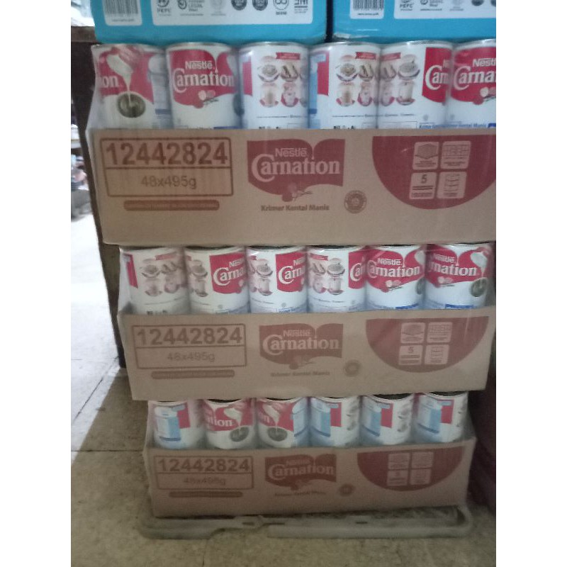 Jual Carnation Susu Kental Manis 488 gr 1 karton 48 Kaleng | Shopee ...