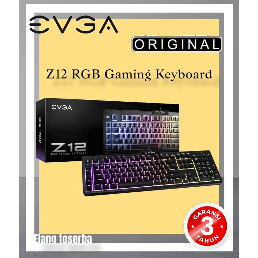 Jual EVGA Gaming Keyboard Z12 Programmable macro key gaming keyboard ...